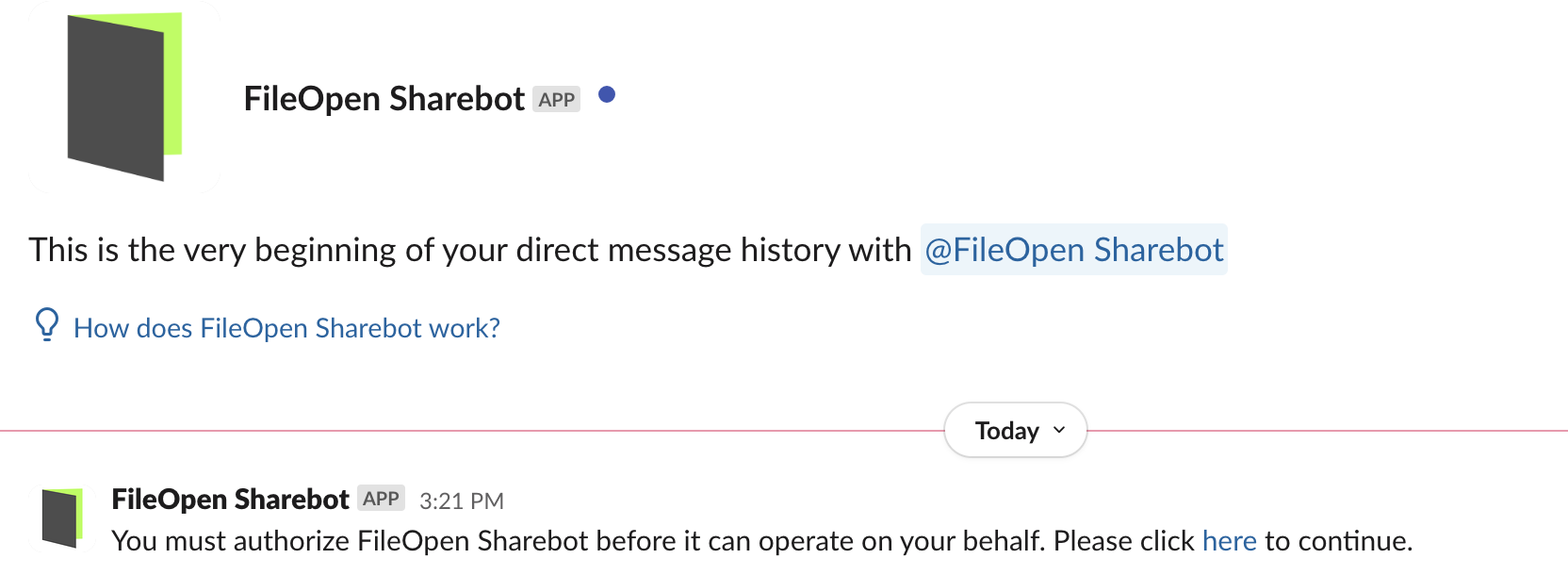 Install Page ShareBot